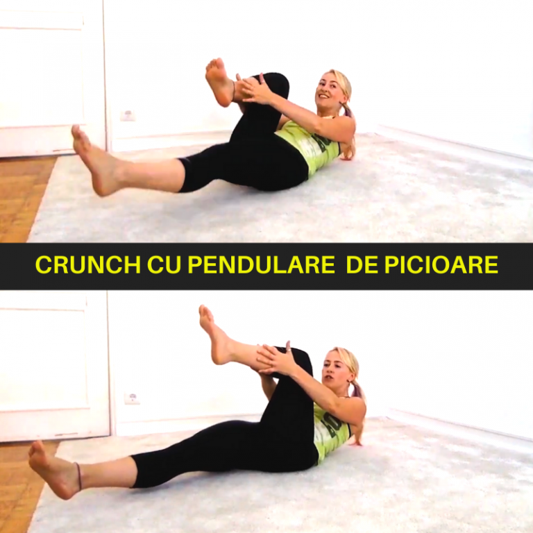 Exercitii abdomen si picioare ferme in circuit acasa
